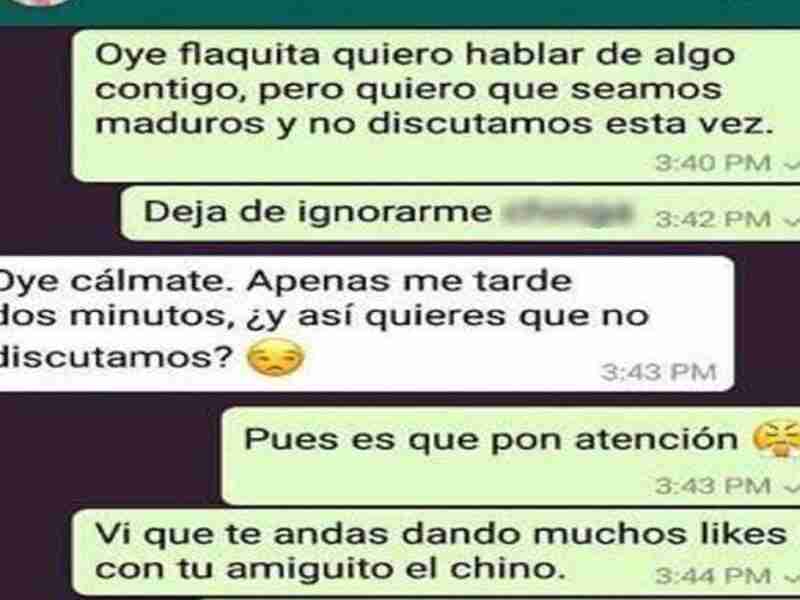 Explotó De Celos Y Decidió Enfrentar A Su Novia Por Whatsapp Pero Ella