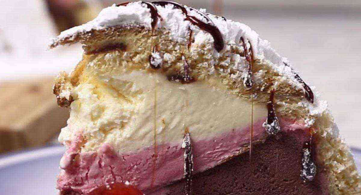 Pastel con helado