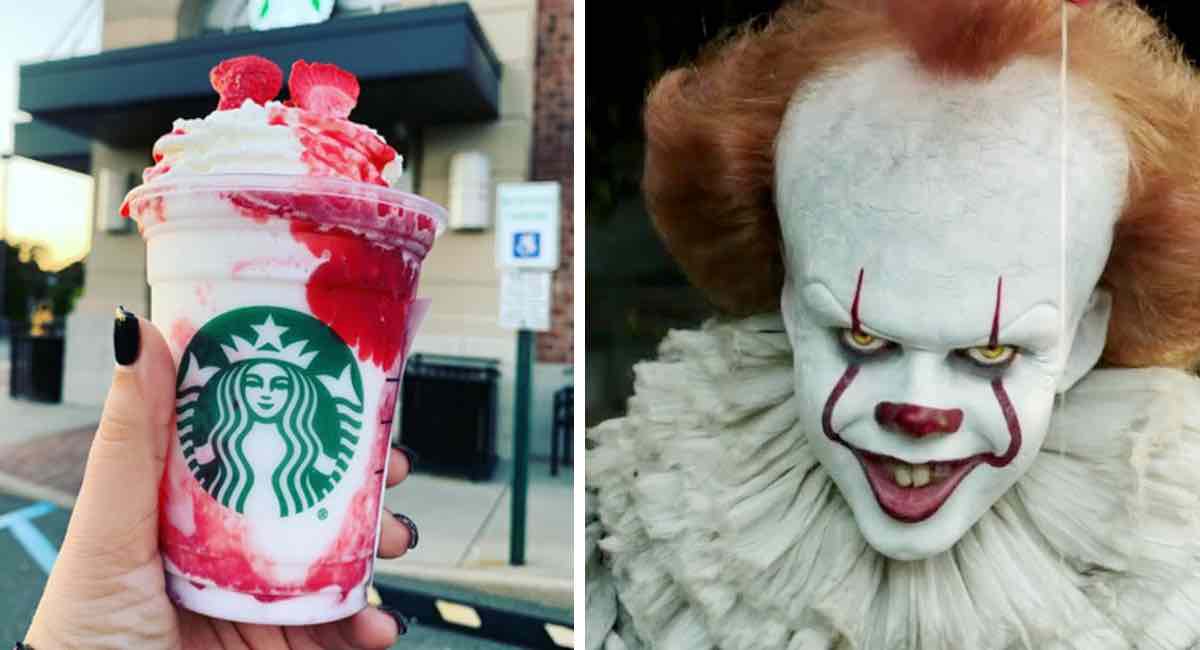 Starbucks lanzó un nuevo frappuccino inspirado en «It 2». Es tan ... Starbucks lanzó un nuevo frappuccino inspirado en «It 2». Es tan ...