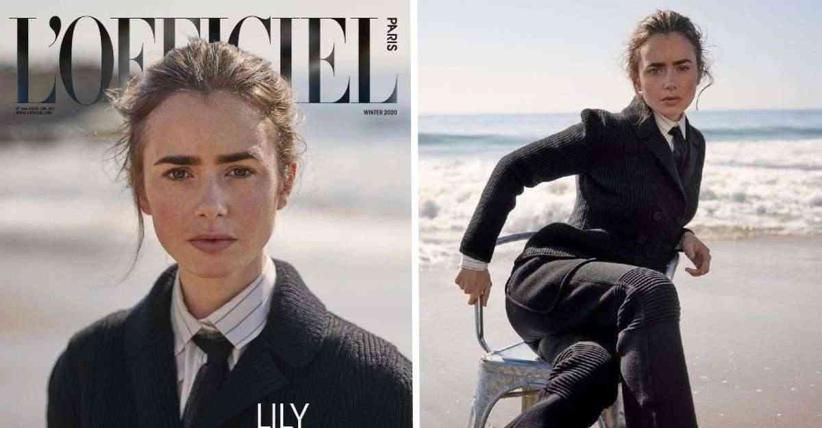Lily Collins engalana la portada de L’Officiel Paris con un traje de 2 ...