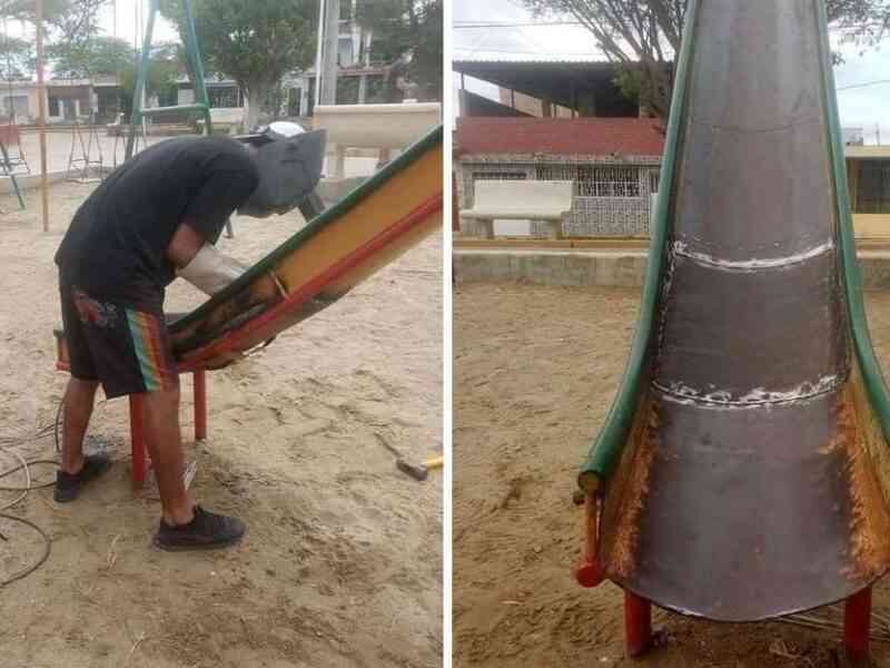 Soldador repara los parques infantiles de Perú totalmente gratis ... Soldador repara los parques infantiles de Perú totalmente gratis ...