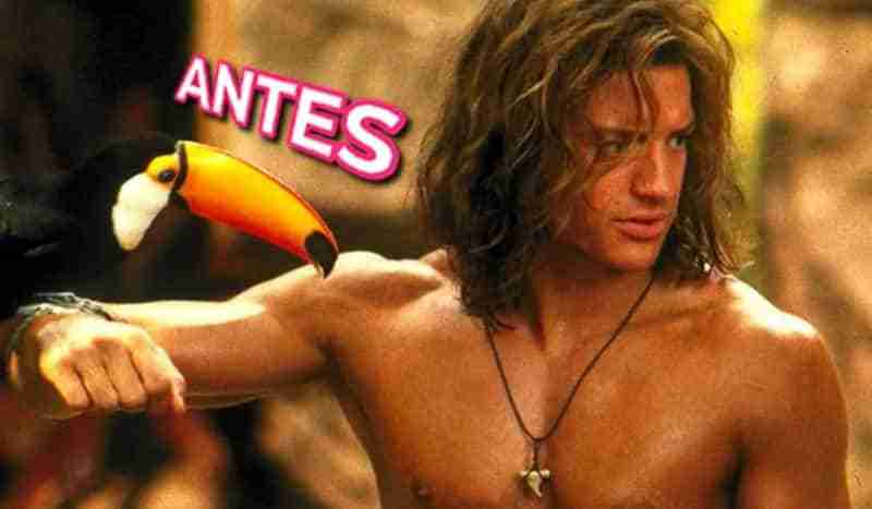 El impactante cambio físico de Brendan Fraser (‘George de la jungla’)